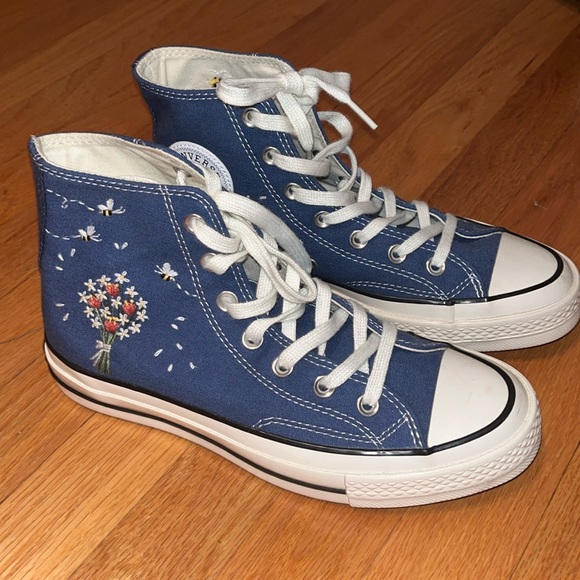 Converse | Shoes | Custom Embroidered Converse | Poshmark